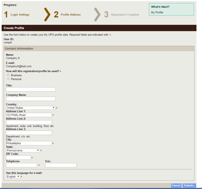 How to Setup UPS Online Billing - Franklin Parcel