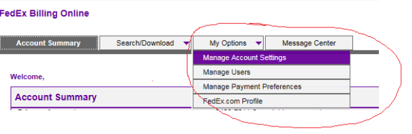 How to Setup FedEx Online Billing - Franklin Parcel