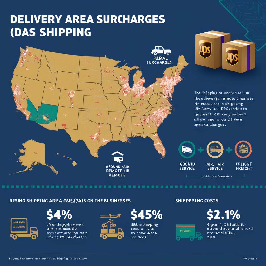 UPS Delivery Area Surcharges & Shipping Costs 2024